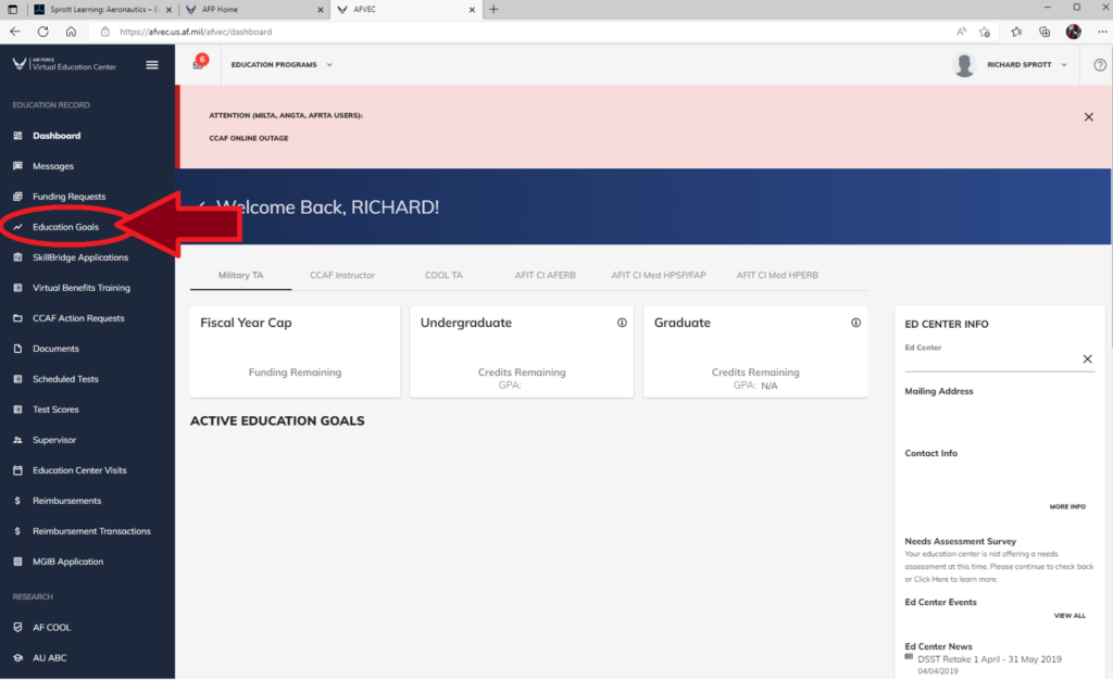 Email Verification | Sprott Learning: Aeronautics
