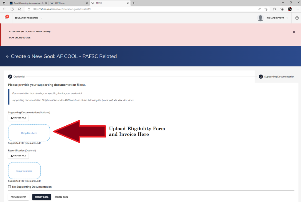 How to Apply for AFCOOL | Sprott Learning: Aeronautics